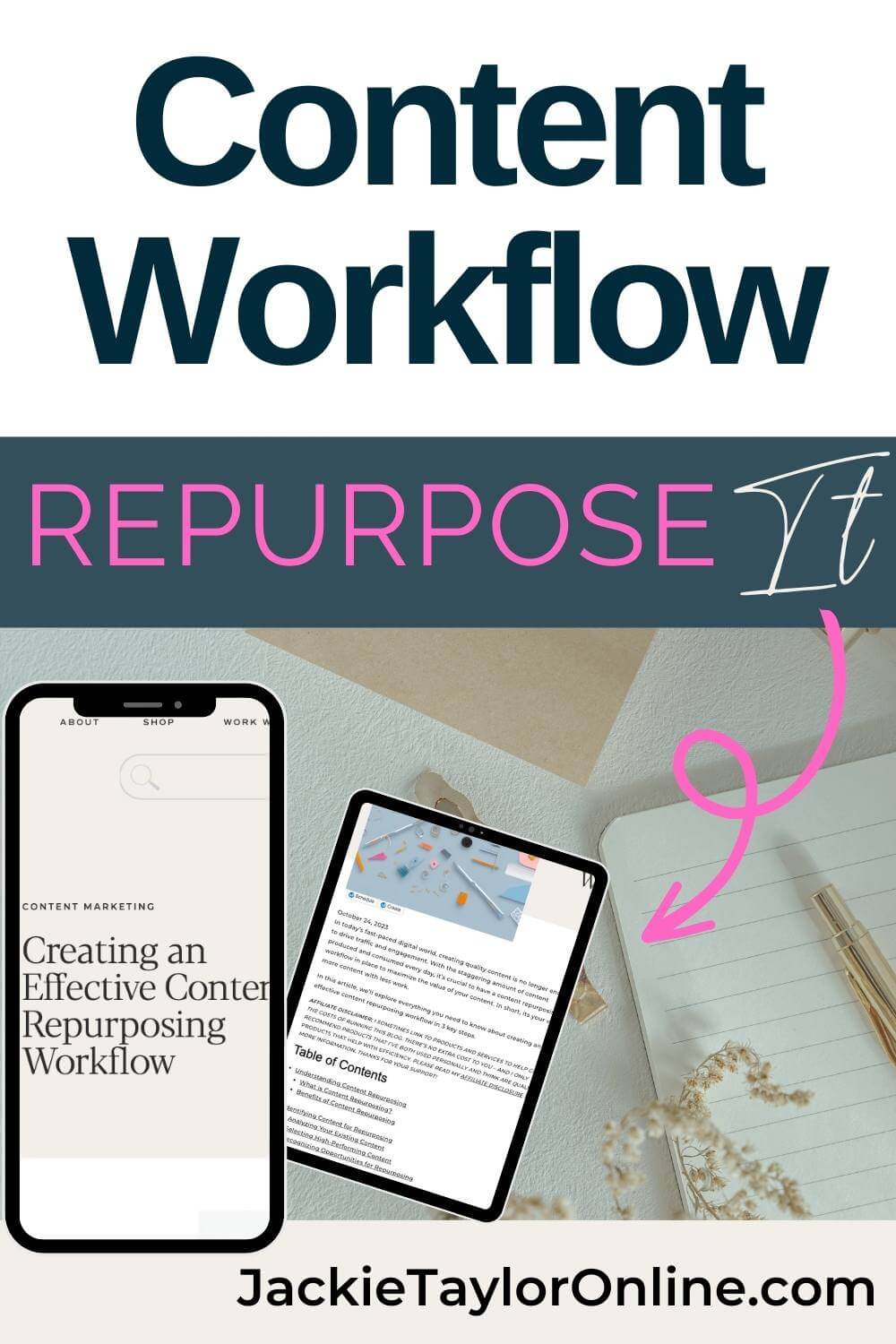Creating an Effective Content Repurposing Workflow - jackietayloronline.com